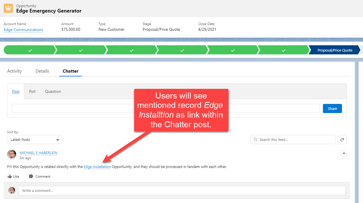 How to Tag Records in Salesforce Chatter - ForceMedic Design