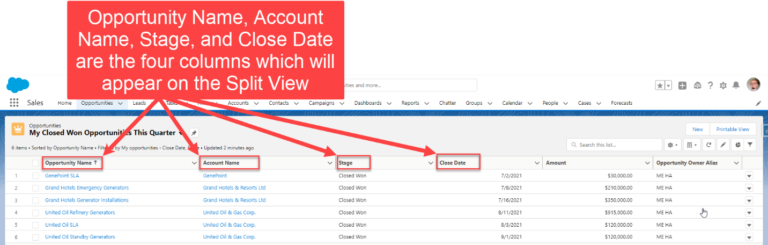 How to Use Split View in Salesforce - ForceMedic Design