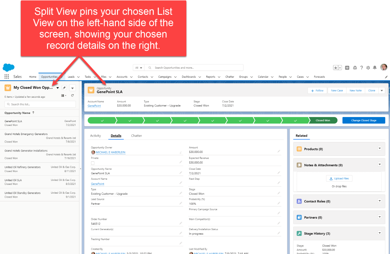 How to Use Split View in Salesforce - ForceMedic Design